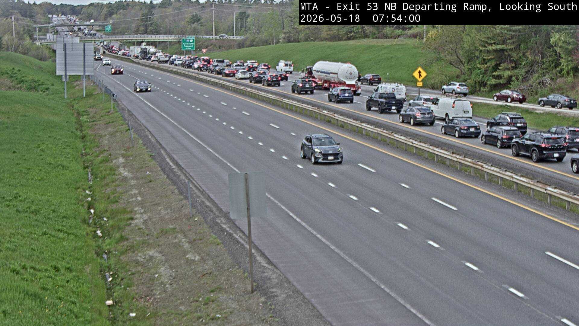 Crash in Falmouth backs up I-95 traffic for miles