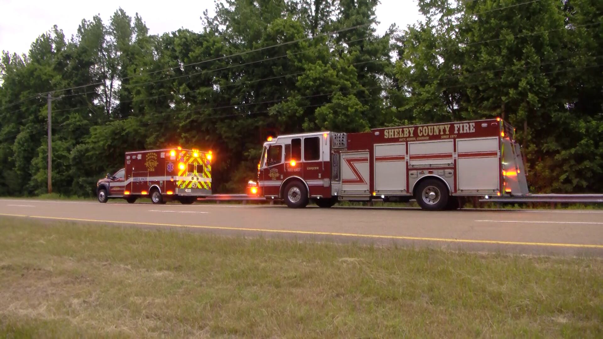 Shelby County Fire responds to a fire in Millington