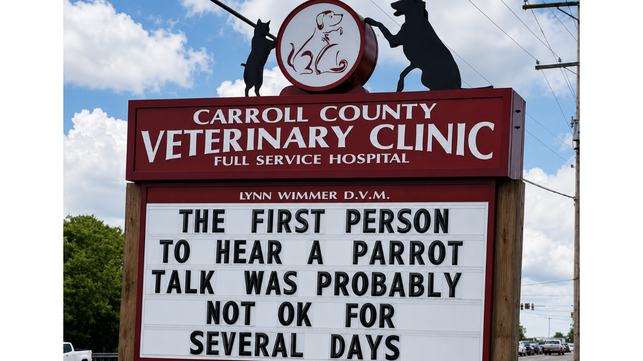 15 quirky signs veterinary staff have posted at their clinics
