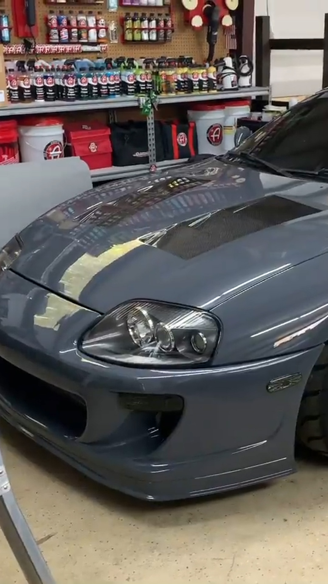 Street ready Toyota Supra with clean custom details