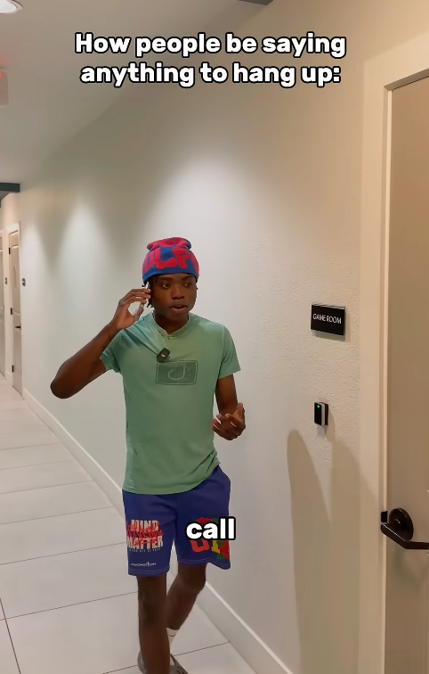 POV: Hanging up the phone quickly