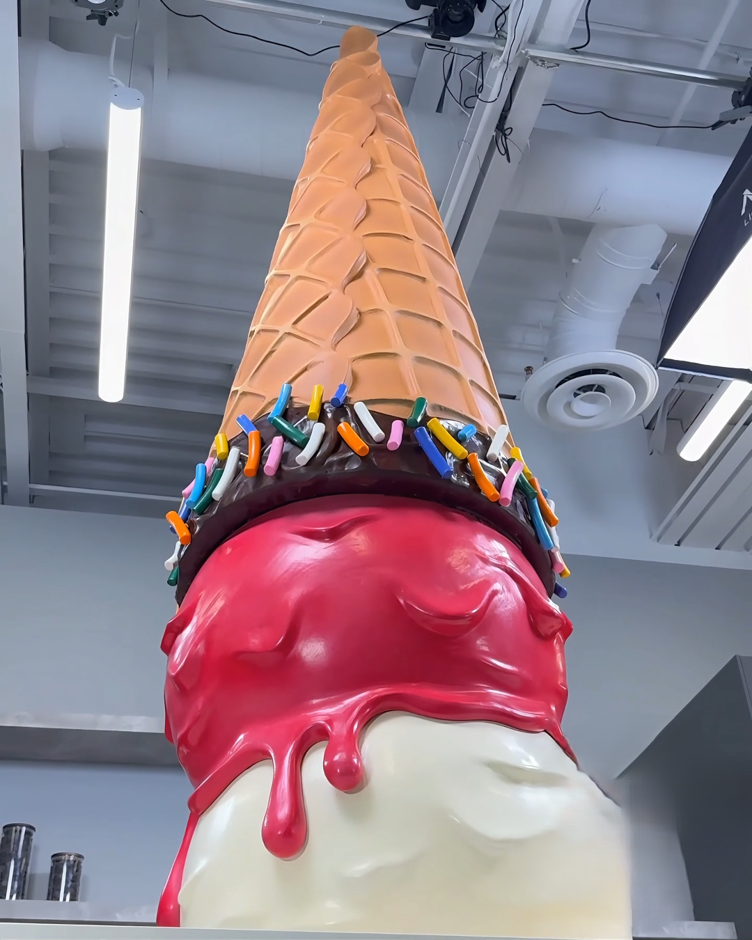 Giant chocolate ice cream!
