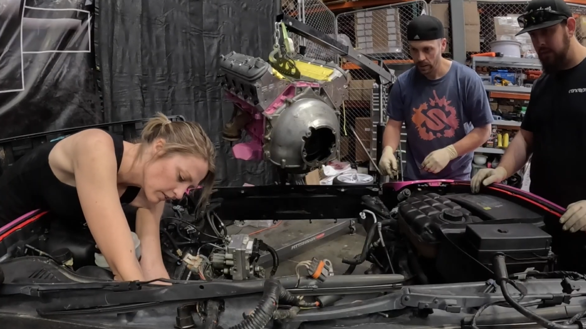 Corvette project moves forward with a built LS engine