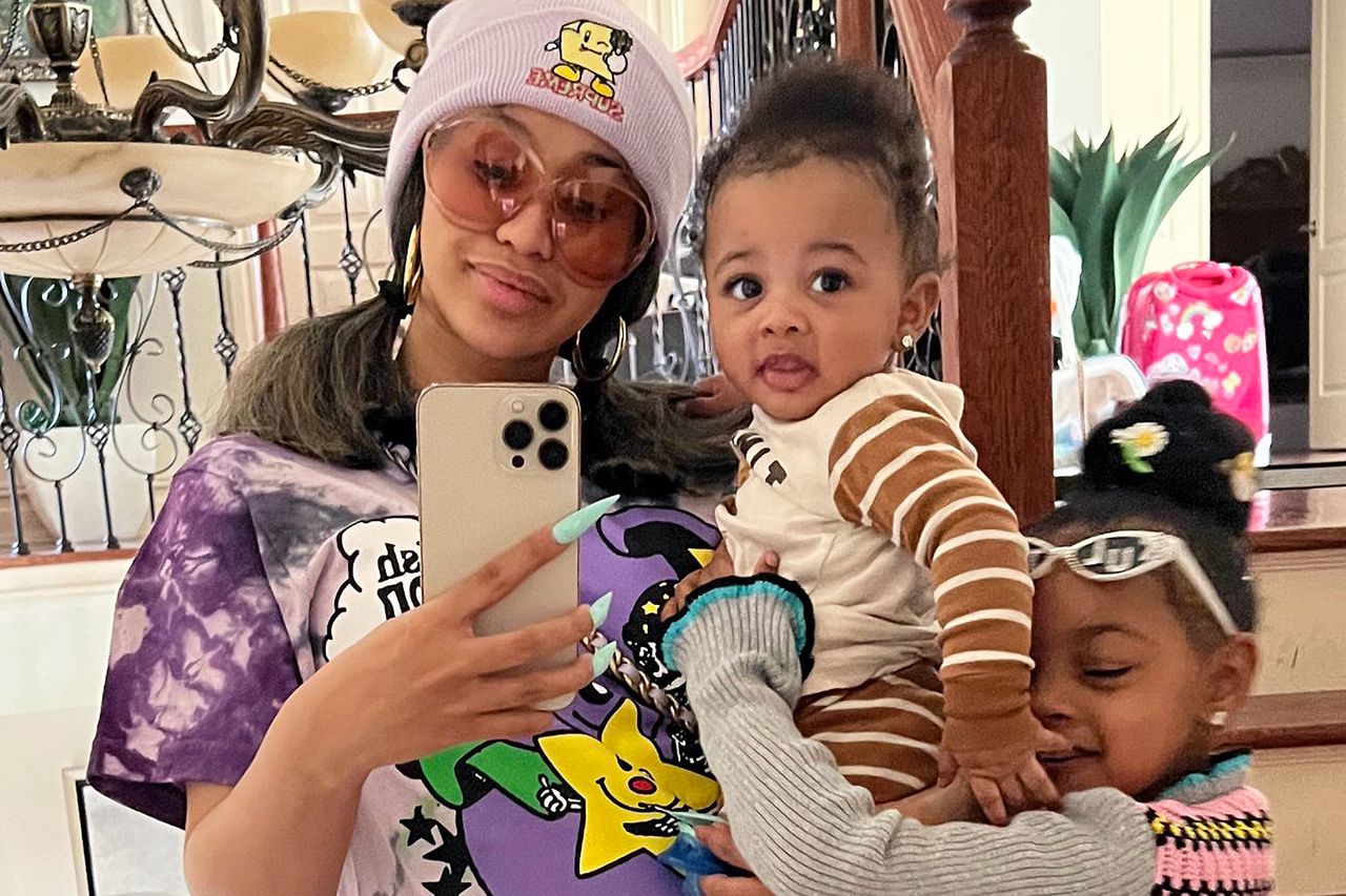 Cardi B jokes she 'can't handle' the heat at 4½-year-old son Wave's ...