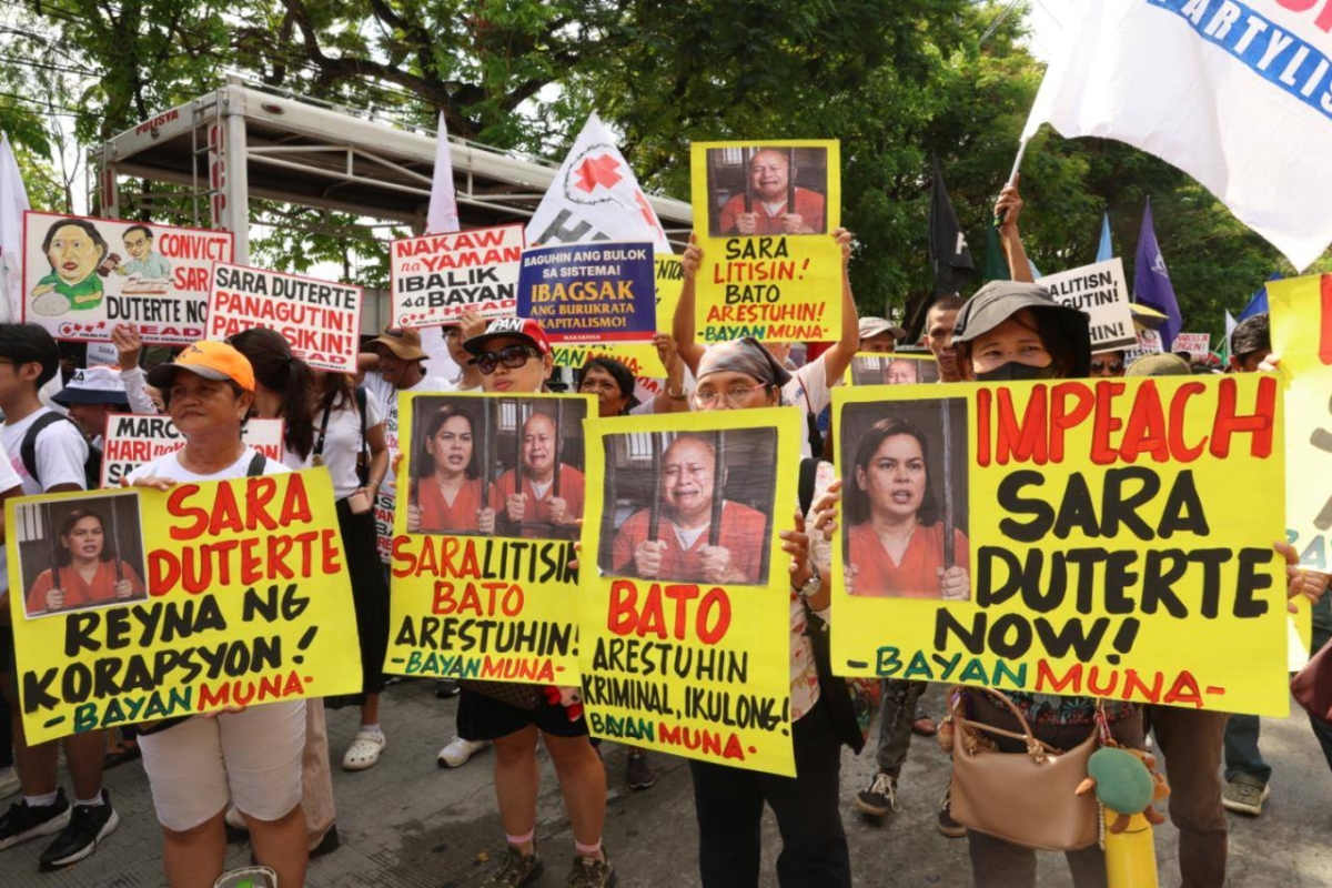Protesters gather as Senate opens Duterte impeachment trial