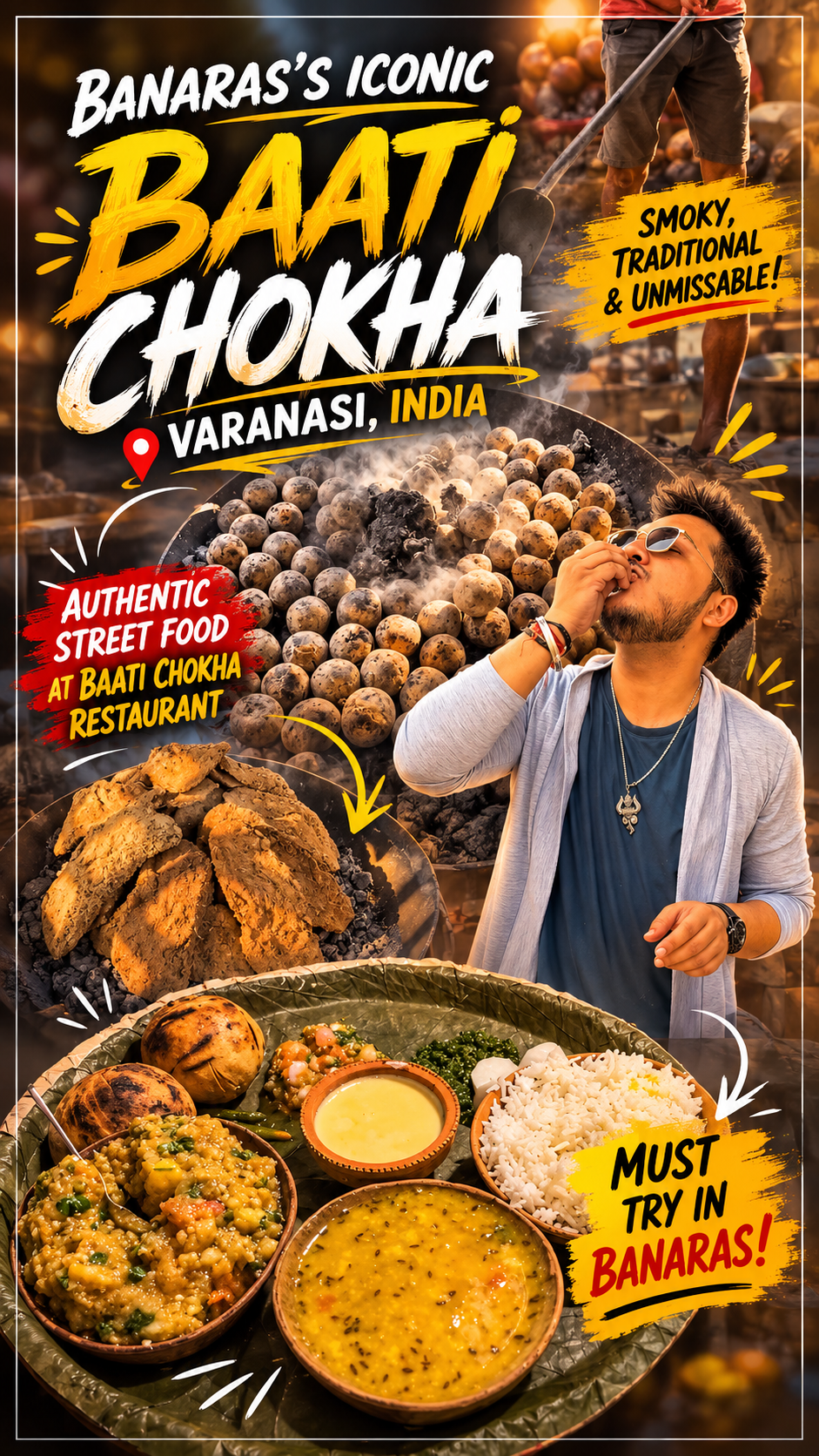 Baati Chokha Varanasi India | Banaras’s iconic traditional street food ...