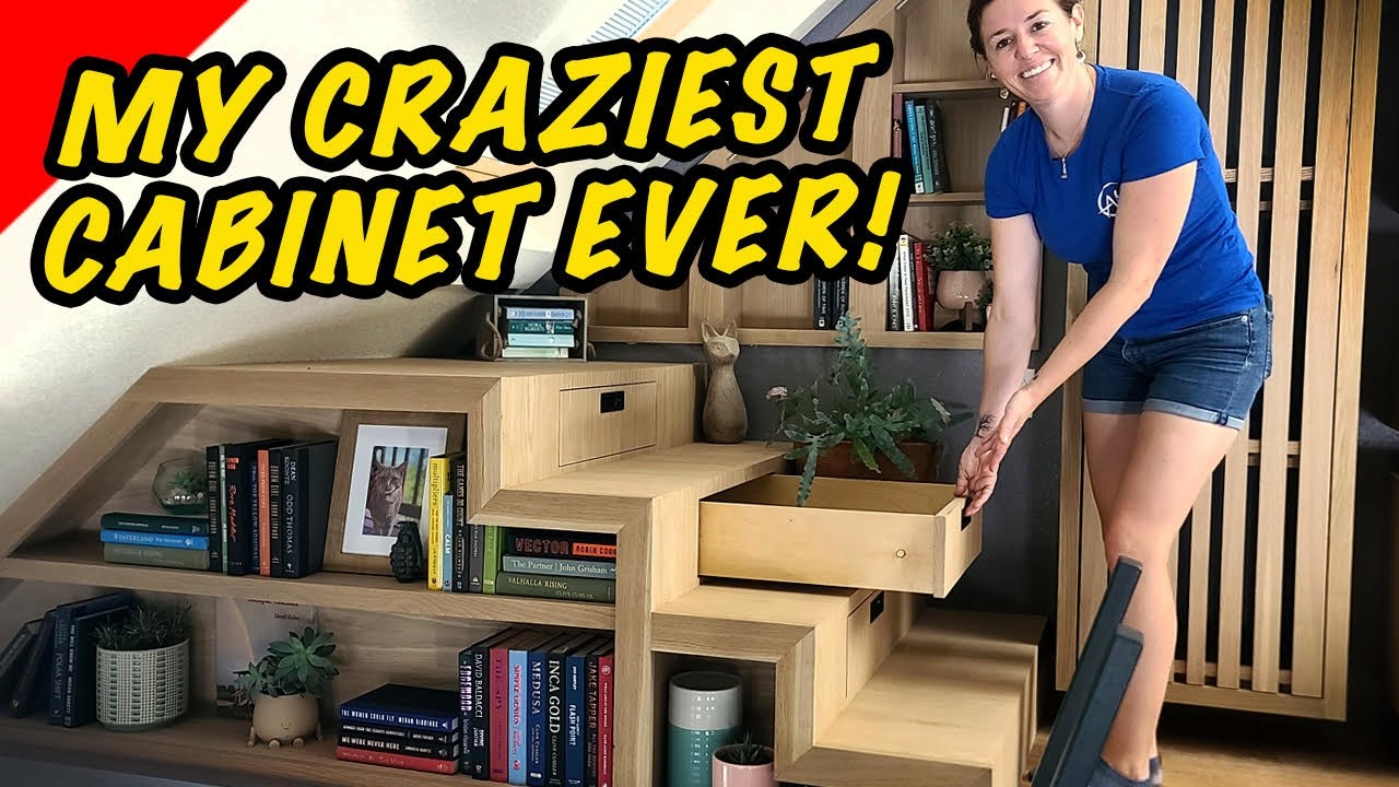 Build custom under-stairs drawers to maximize your home storage