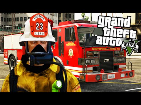 Playing as a firefighter in GTA 5