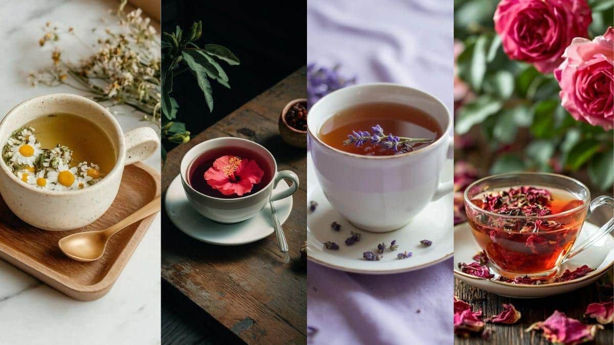 7 soothing flower teas for better sleep, relaxation and glowing skin