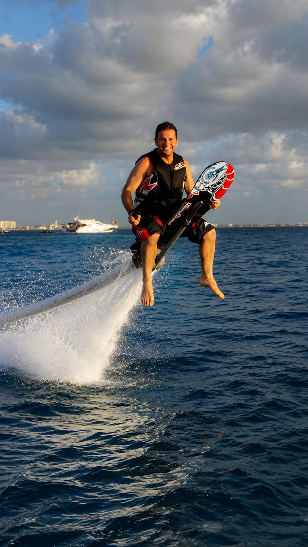 What it looks like to ride a water hoverboard