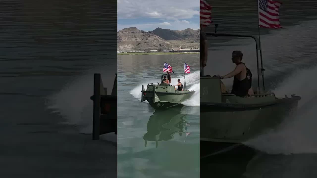 She said "I love you"... then he showed up with a boat
