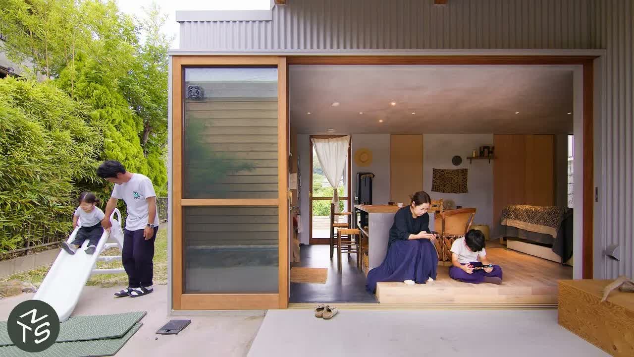 A family of 5 lives inside this tiny 45sqm Japanese home - and it ...
