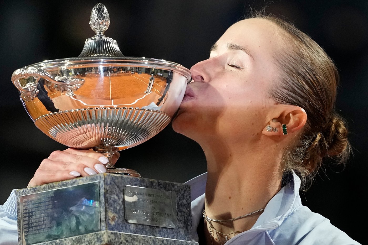 Elina Svitolina and Marta Kostyuk raise trophies for war-torn Ukraine ...