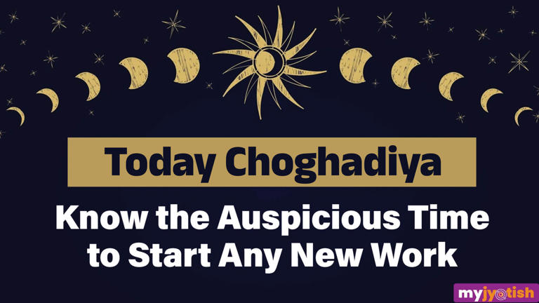 Today choghadiya 01 June 2026: Know auspicious time to start any new ...