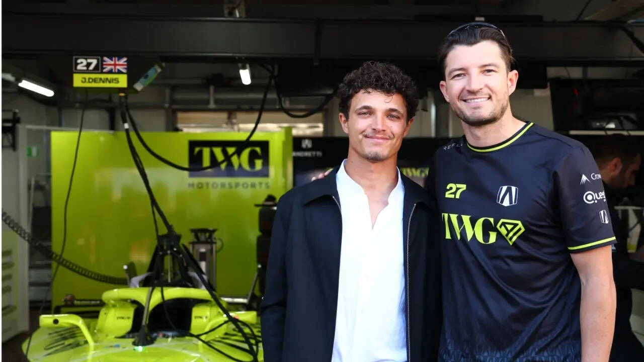 Lando Norris cheers on Jake Dennis at Monaco E-Prix, expresses desire ...