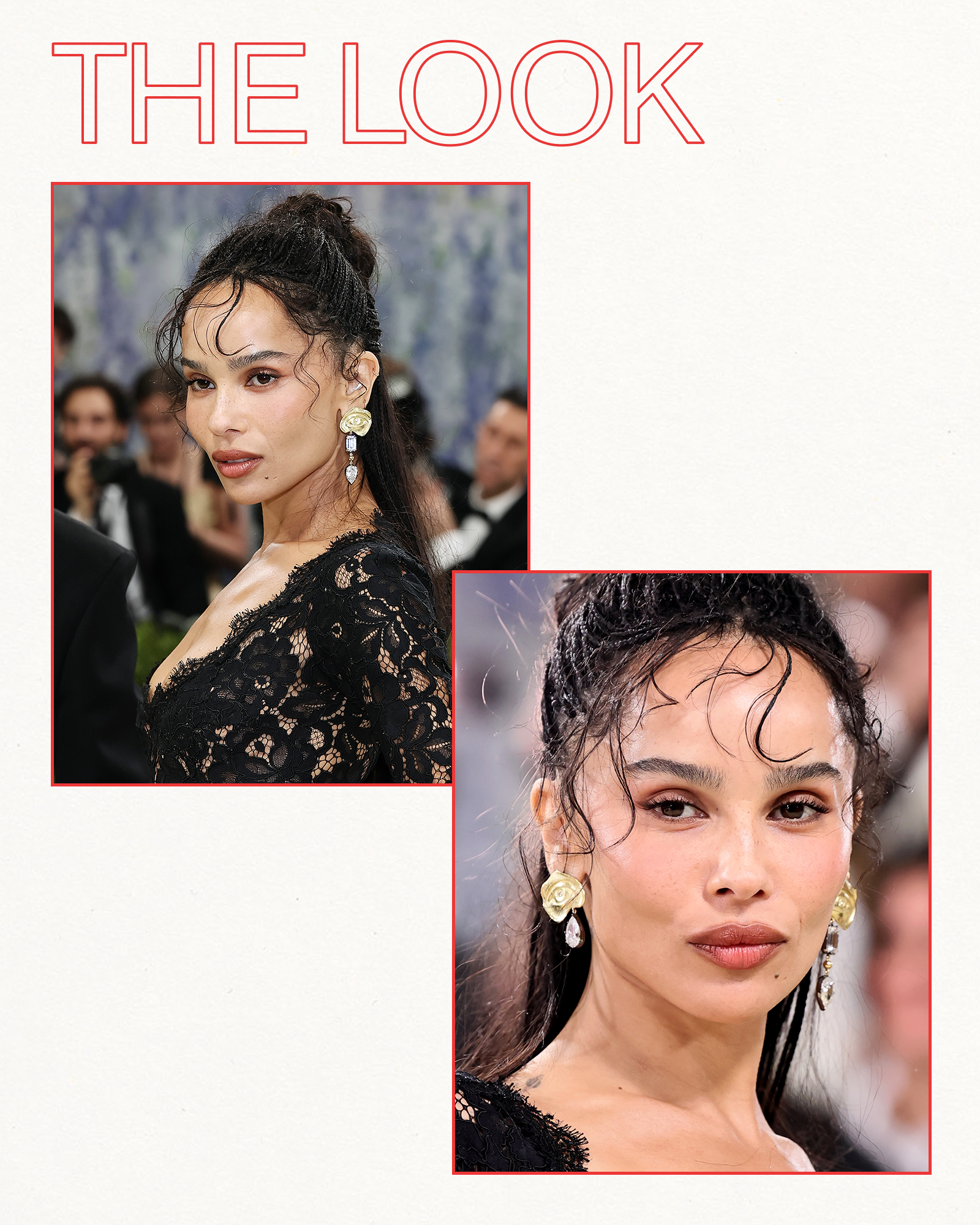 Zoë Kravitz wore a full face of drugstore makeup to the Met Gala