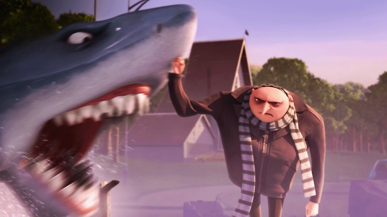 Gru’s final fight with Vector (Steve Carell) Despicable Me