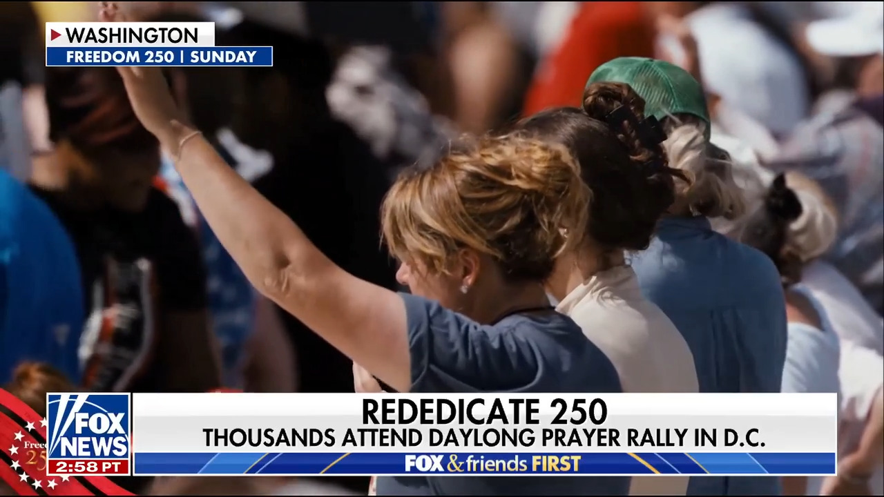 Trump admin celebrates faith at Rededicate 250 Prayer Rally in DC