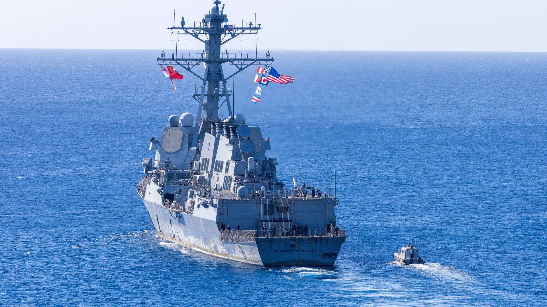 Das 1.000.000.000 Dollar teure Kriegsschiff USS Winston S Churchill ...