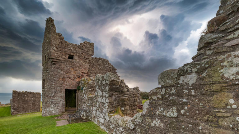 In Scotland, this medieval castle perched on a cliff is one of the most ...
