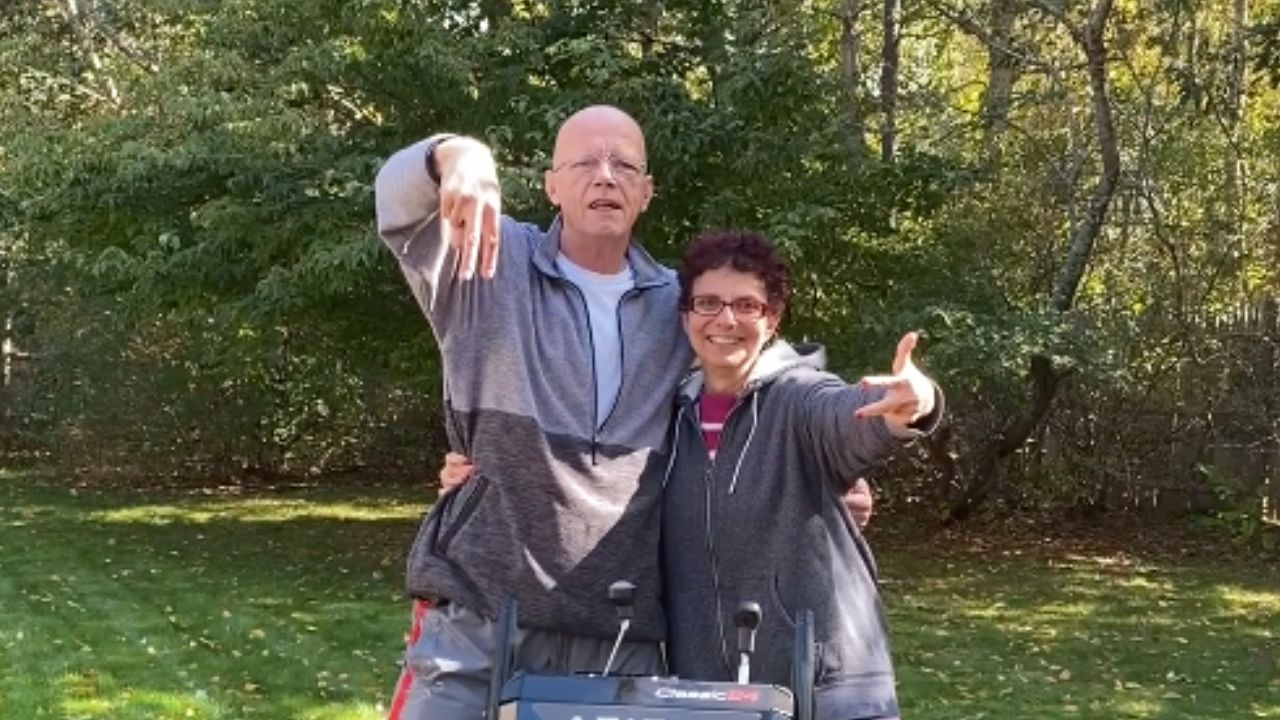 Elderly couple on the verge of flying with excitement after learning ...