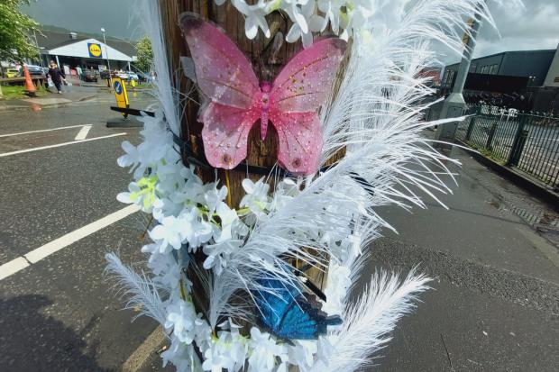 ‘Beautiful’ floral tributes left at site where student was murdered