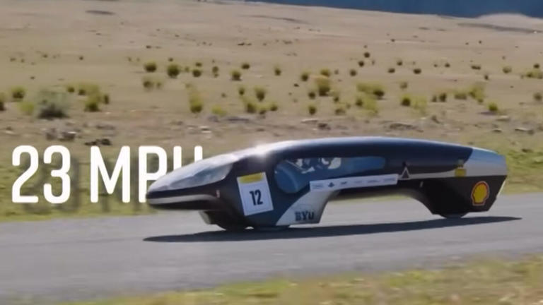 American students built a 2,145 MPG car, assuming you’re under 120 pounds