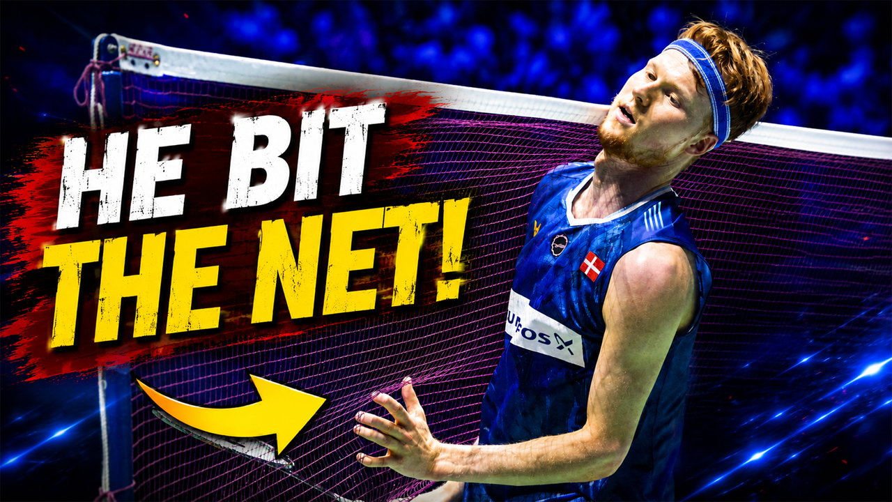 Anders Antonsen’s net bite moment goes viral