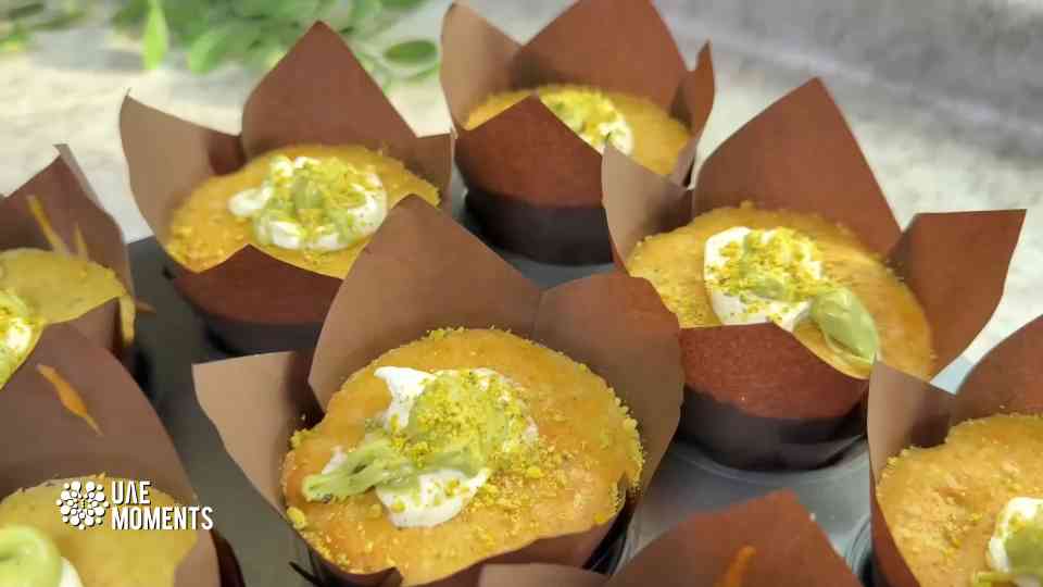 These pistachio muffins taste better than bakery ones