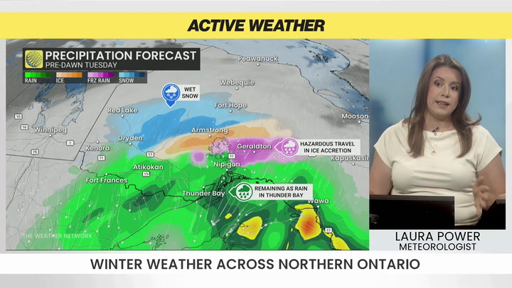 Hazardous travel expected as winter weather hits Northern Ontario