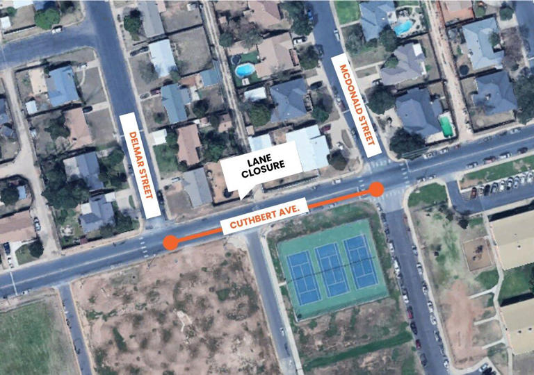 Traffic alert: Upcoming road closures happening this week in Midland