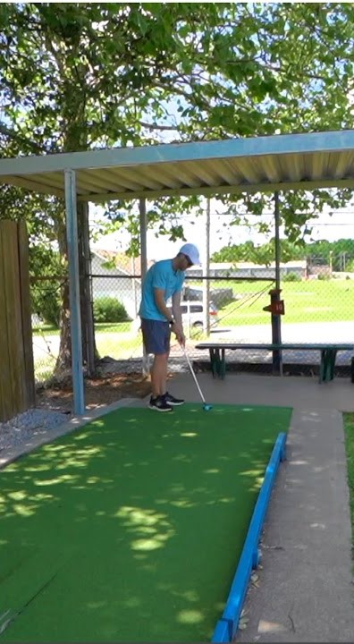 Mini golf + Hot Wheels track = hole in one!