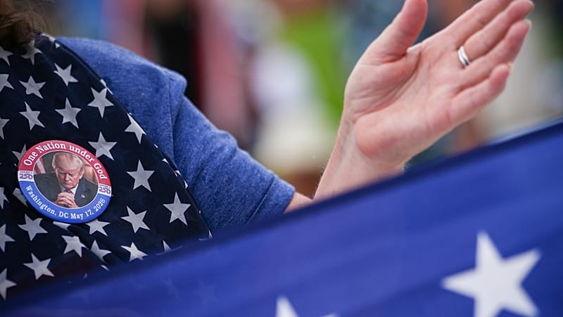 Thousands gather for Trump-backed prayer rally in Washington