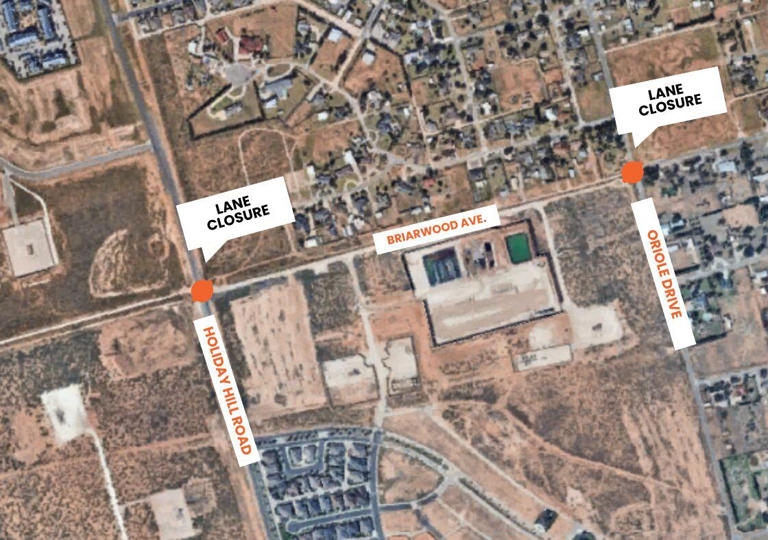 Traffic alert: Upcoming road closures happening this week in Midland