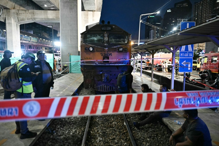 Train driver charged over deadly Bangkok bus collision used drugs: official