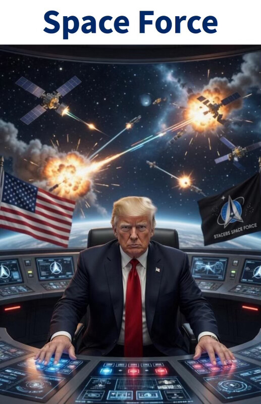 Trump stuns internet with AI photo of himself next to buff alien in chains