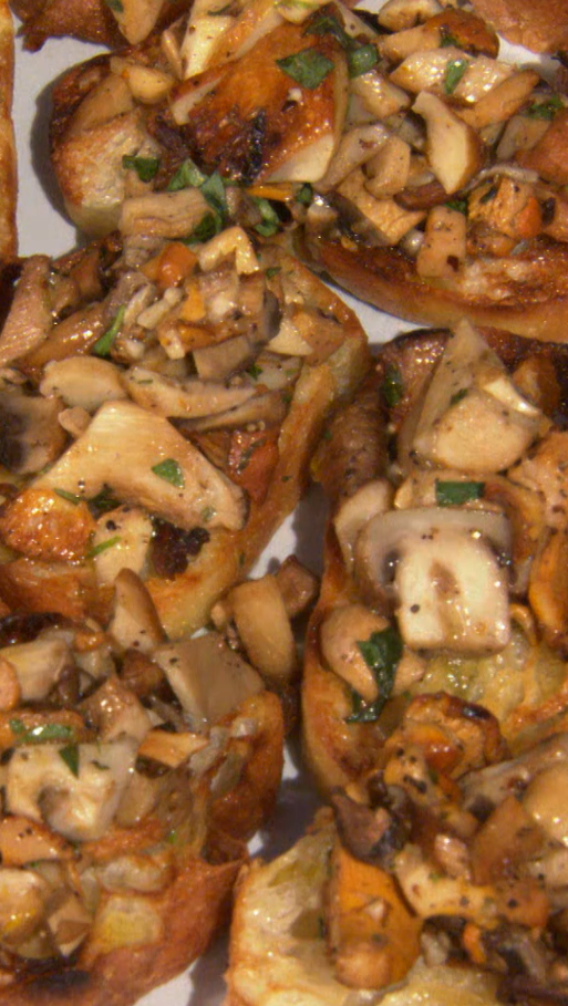 Grilled mushrooms with lemon tarragon stuffing