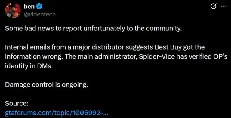 GTA 6 pre-orders aren’t happening today according to Rockstar insider