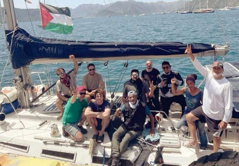 Antonella Bundu e Dario Salvetti con Flotilla verso Gaza intercettata ...