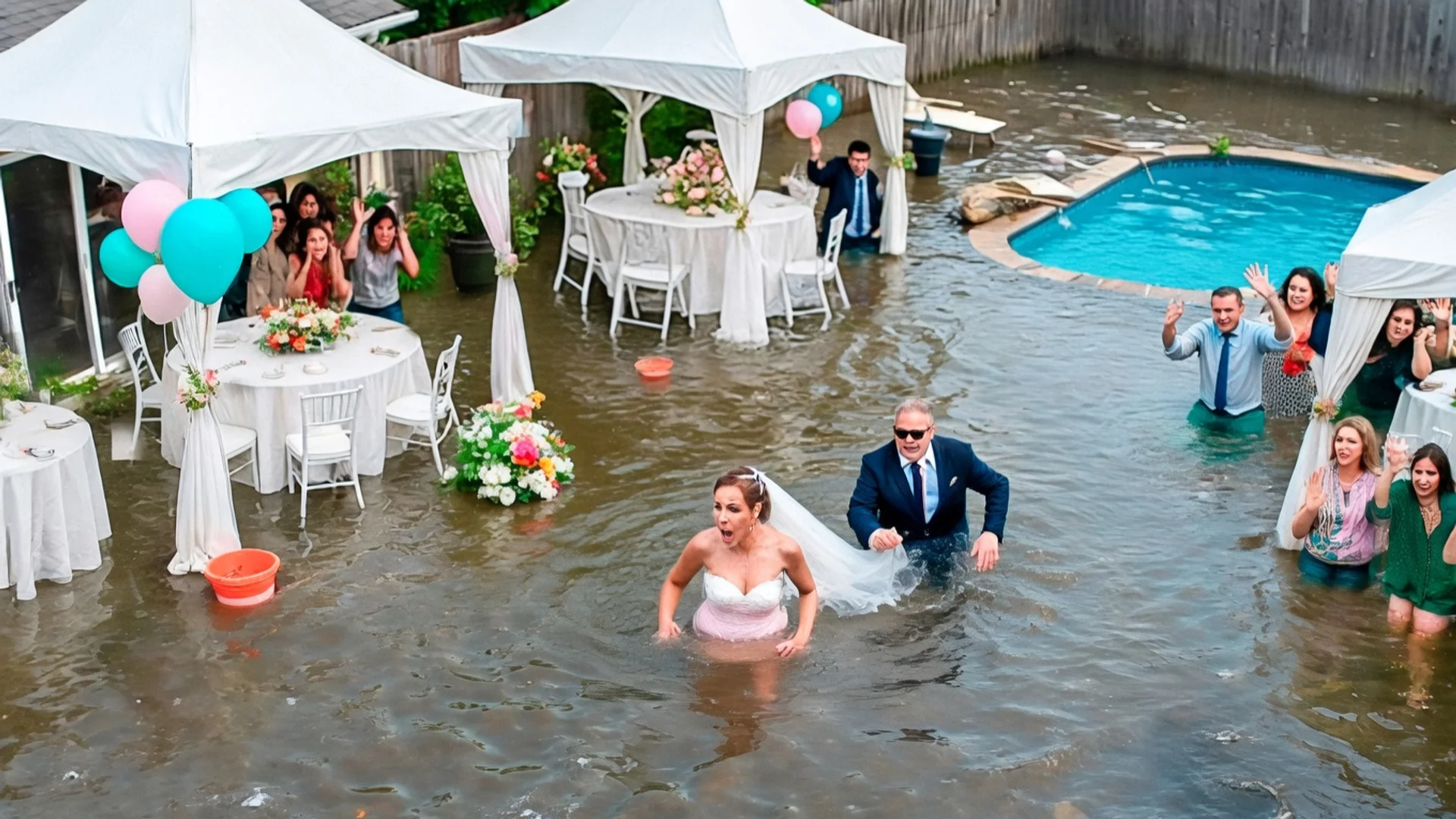 11 unexpected wedding photos that caught couples off guard