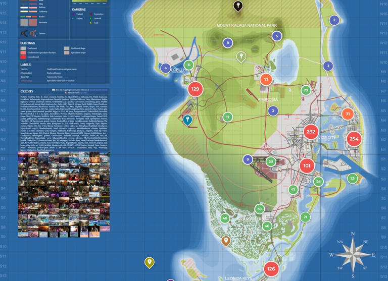 GTA 6: Karte von Leonida - Alle Gerüchte und Infos zur Map