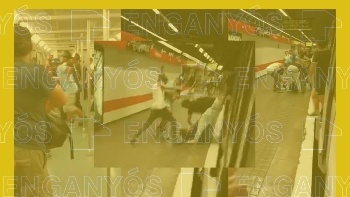 Este vídeo viral de una paliza en el metro de Barcelona circula como si ...
