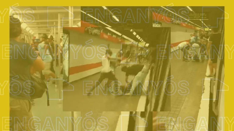Este vídeo viral de una paliza en el metro de Barcelona circula como si ...