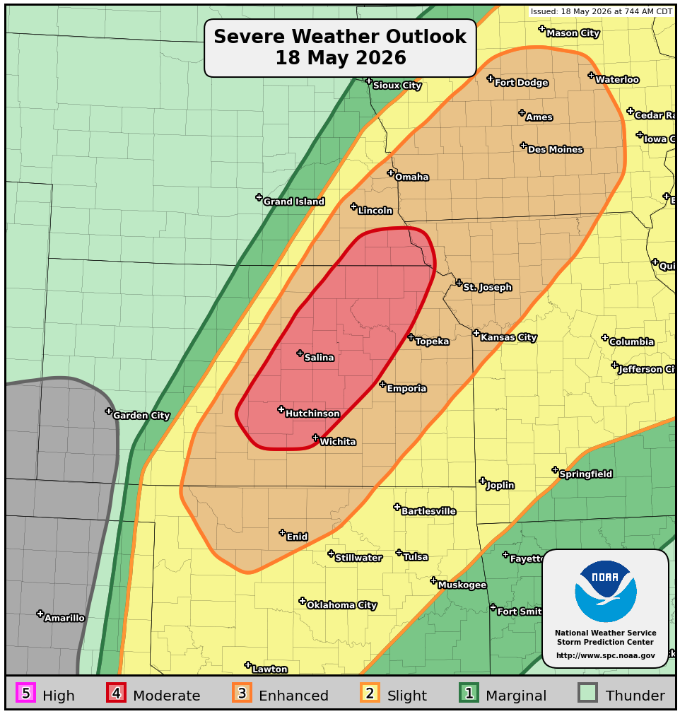 Plains, Midwest brace for severe weather as storms, tornadoes possible