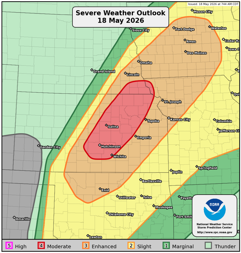 Plains, Midwest brace for severe weather as storms, tornadoes possible