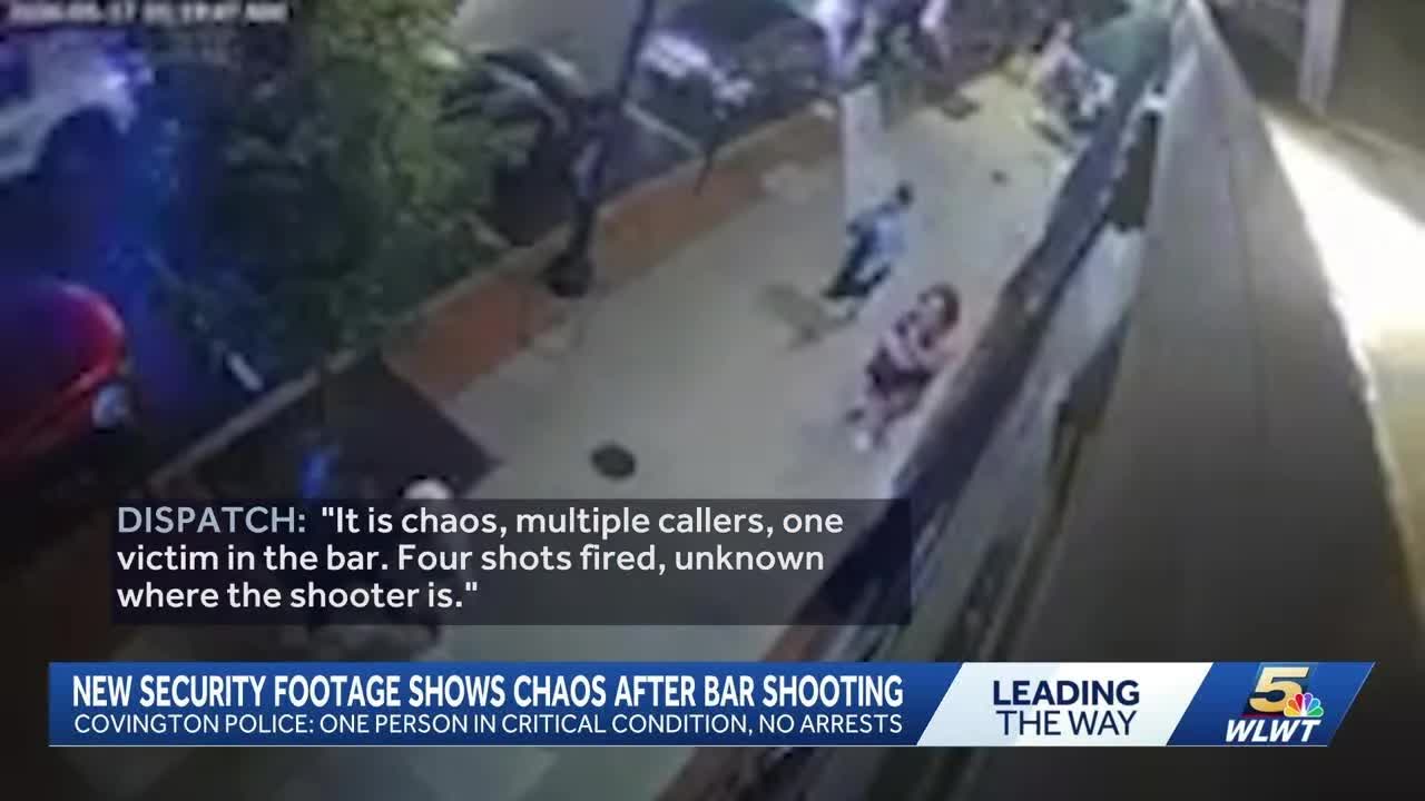 Security video captures chaos after shooting breaks out overnight near ...