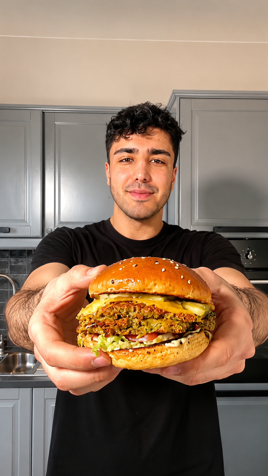 Healthy vegan smash burger recipe