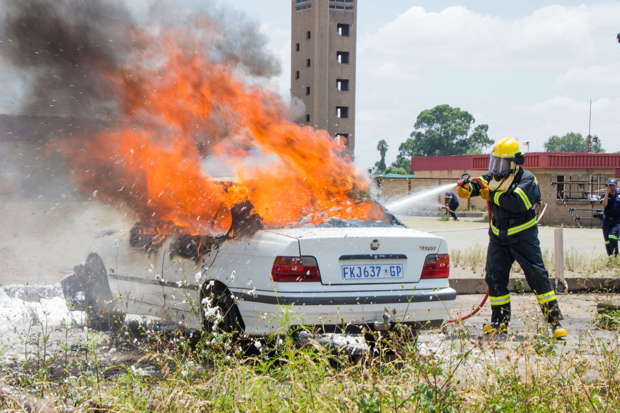 An NBC correspondent pulled a teenager out of a burning car seconds ...