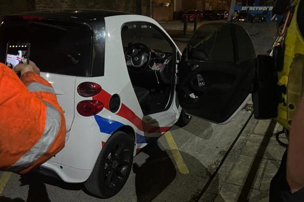 Smart car driver is not so smart as vehicle seized by police - this is why