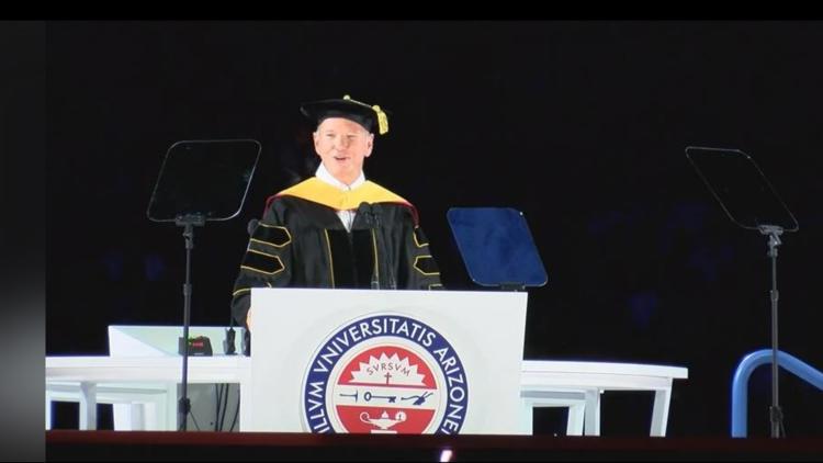 Former Google CEO booed during speech at University of Arizona commencement